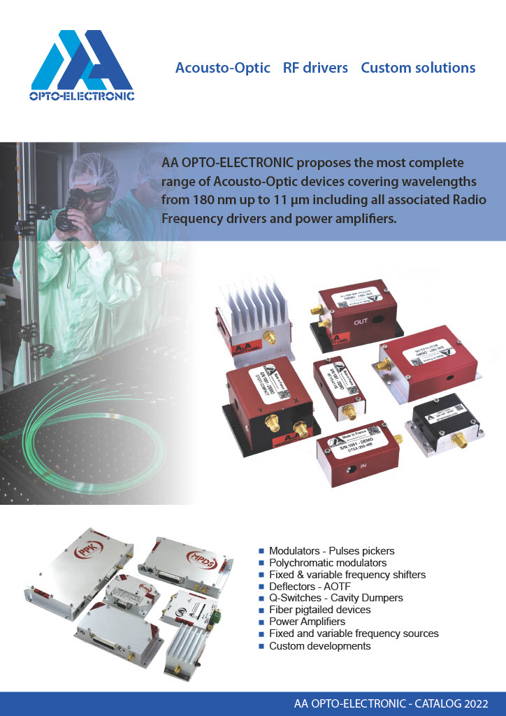 AA Opto-Electronic - Acousto-optic devices and RF drivers